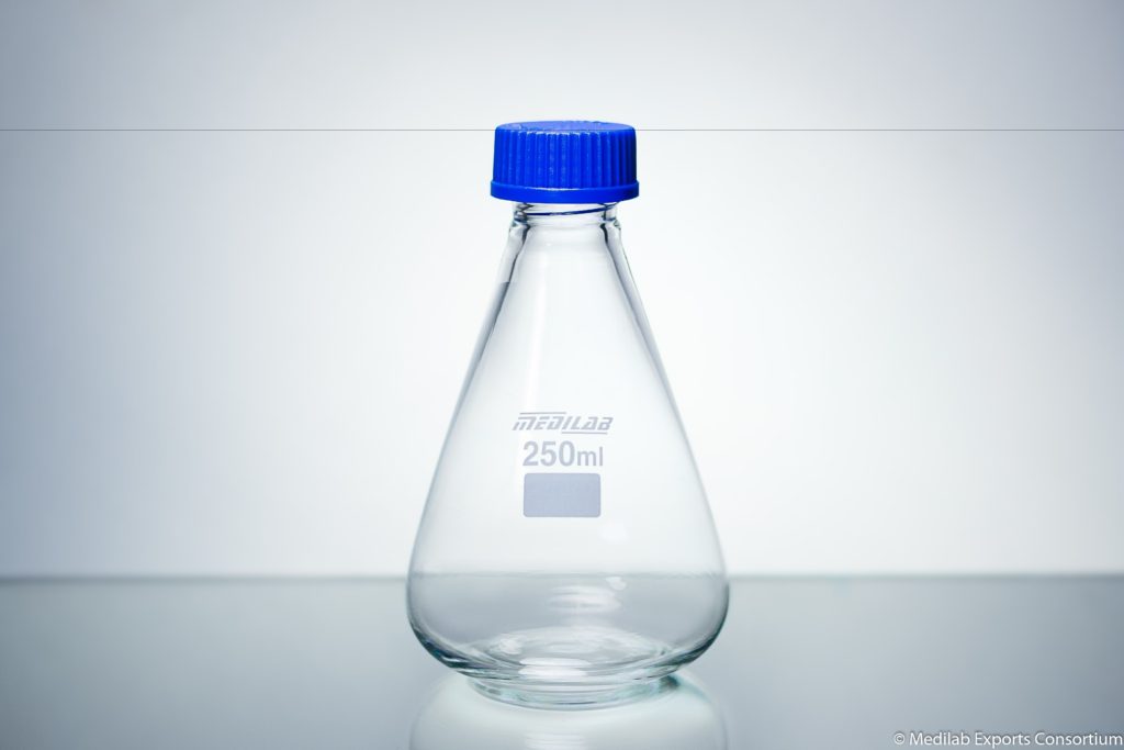 Flask, Conical, with Screw Cap – Medilab Exports Consortium