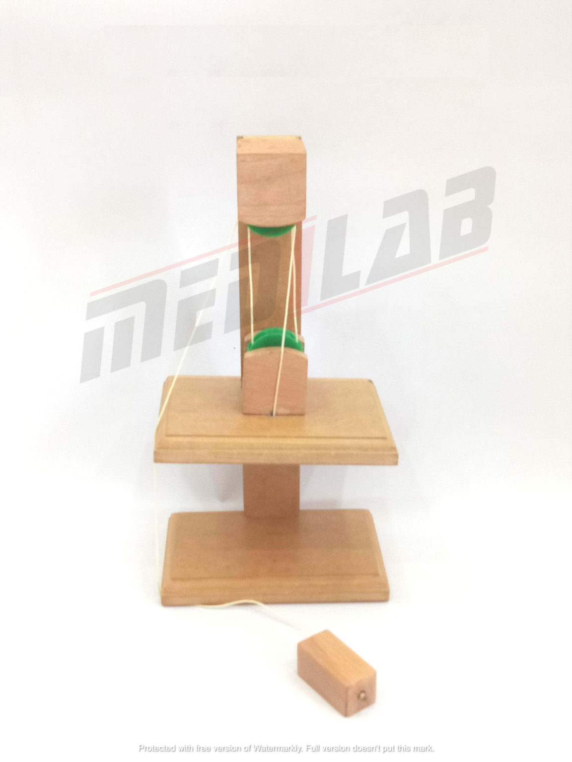 Wooden Block & Tackle Pulley System - MEDILAB
