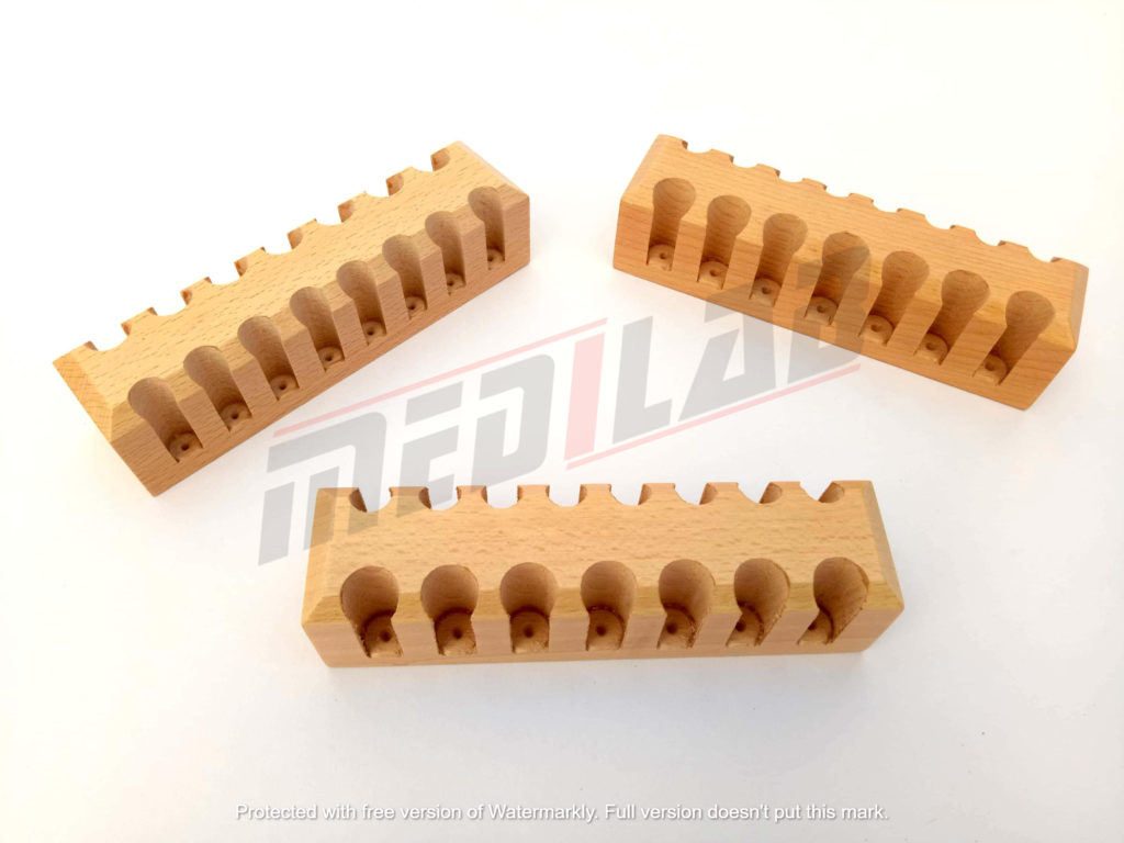 Test Tube Block – MEDILAB Material: Wood