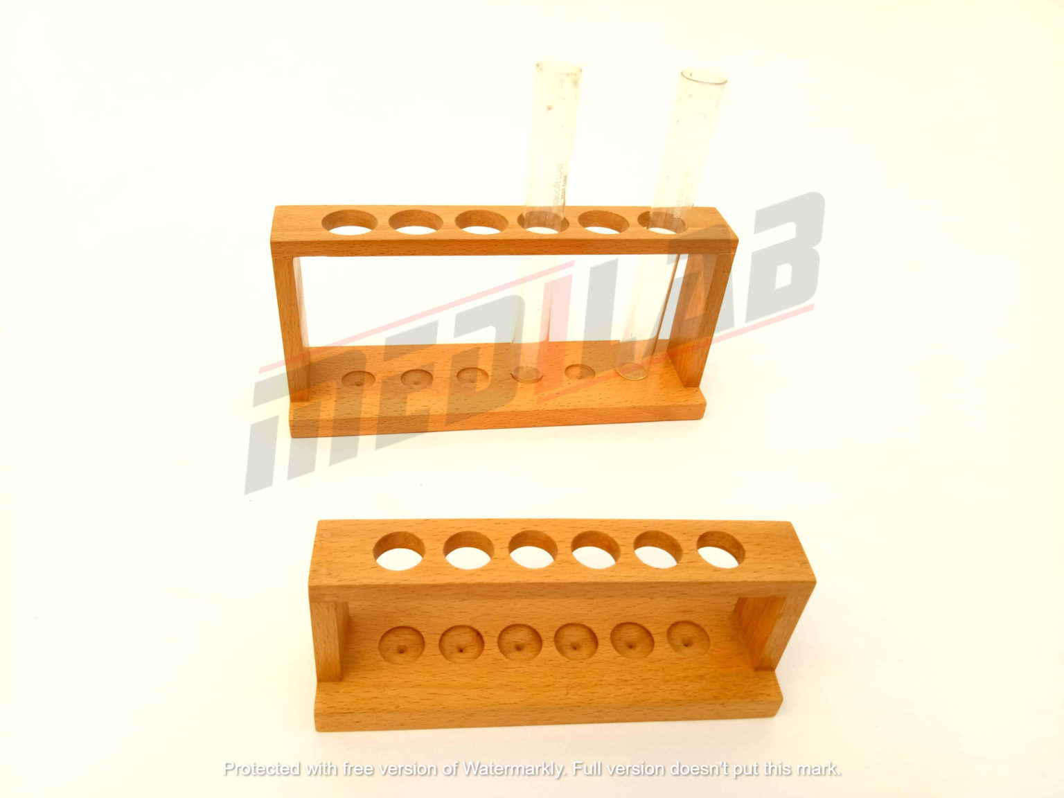 Test Tube Racks – MEDILAB Material: Wooden