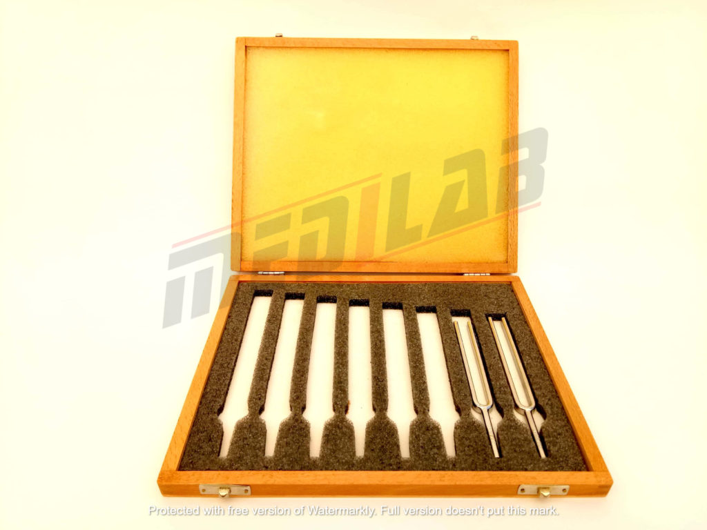 Tuning Fork Box – MEDILAB Material: Wooden + steel